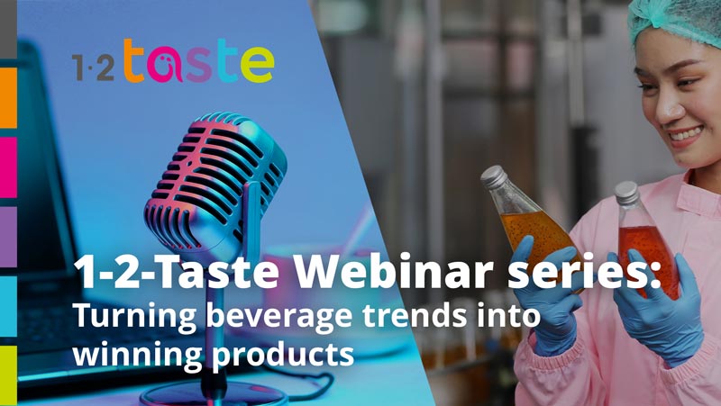 Register for 1-2-Taste Webinar Series: Beverages - Testing the waters ...