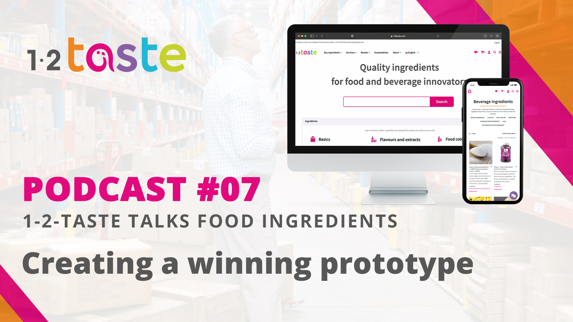 Podcast #7: Creating a winning food prototype: tips & tricks | 1-2-Taste EU